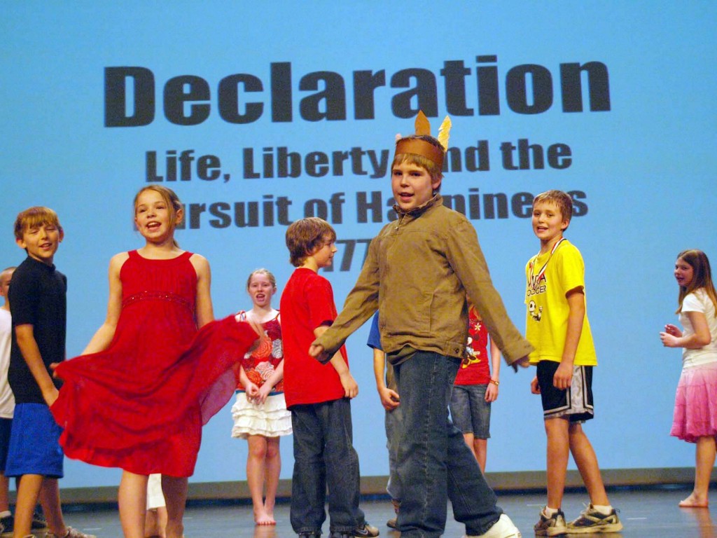 Onekama students bring history to the stage