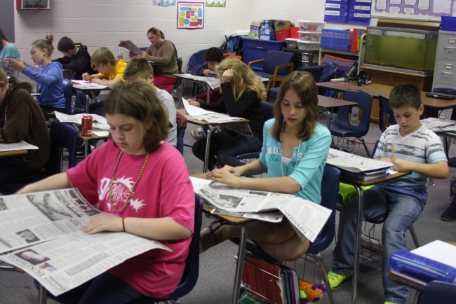 Putting the newspaper to work in the classroom