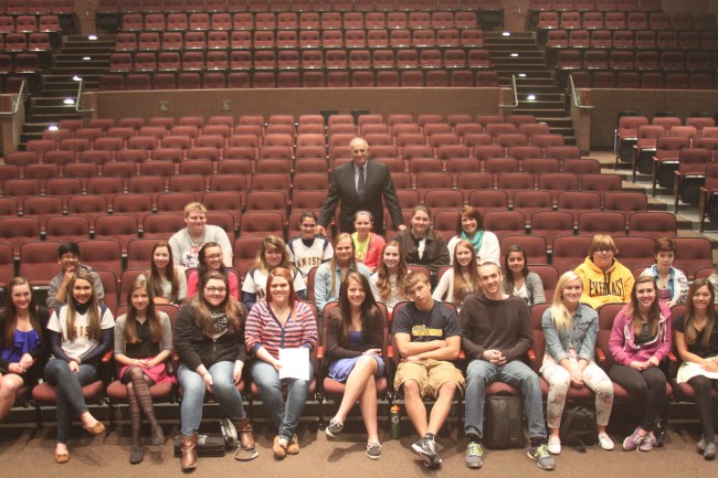 SADD founder speaks with students at Manistee High School