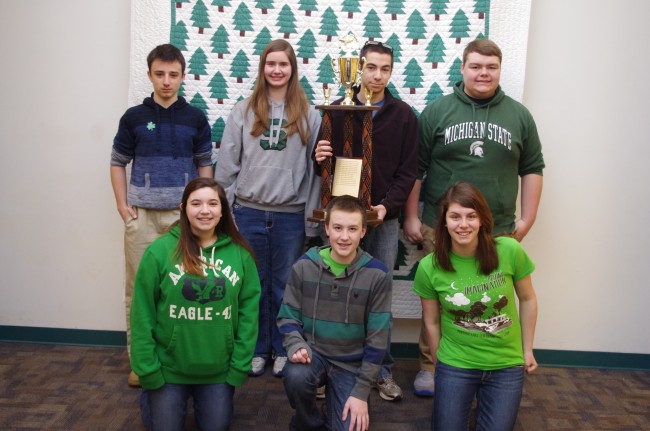 Onekama High School win West Michigan D Quiz Bowl competition