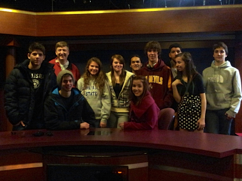MAPS video production students learn from television broadcast