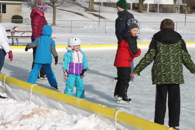 Sands Park skating rink opens for first time