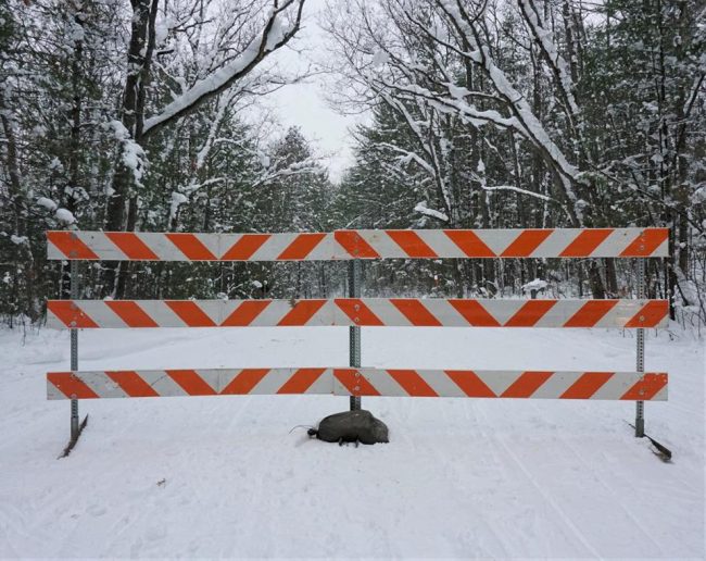 Local snowmobile trail closed due to flooding