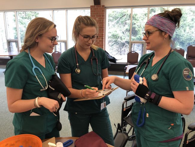 Nursing students inspire gift to college
