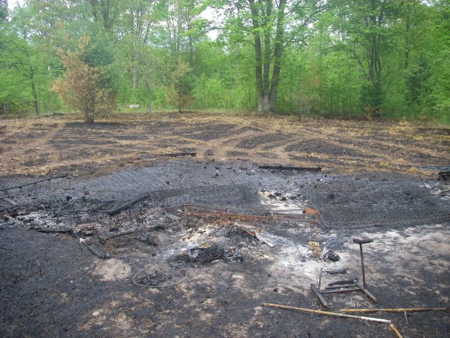 DNR investigating burned items