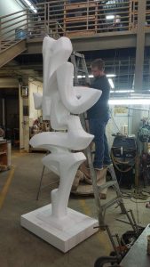WSCC sculpture plaza nearing construction phase