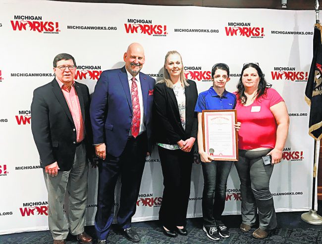 VanderWall presents tributes to Michigan Works! Impact Award winners