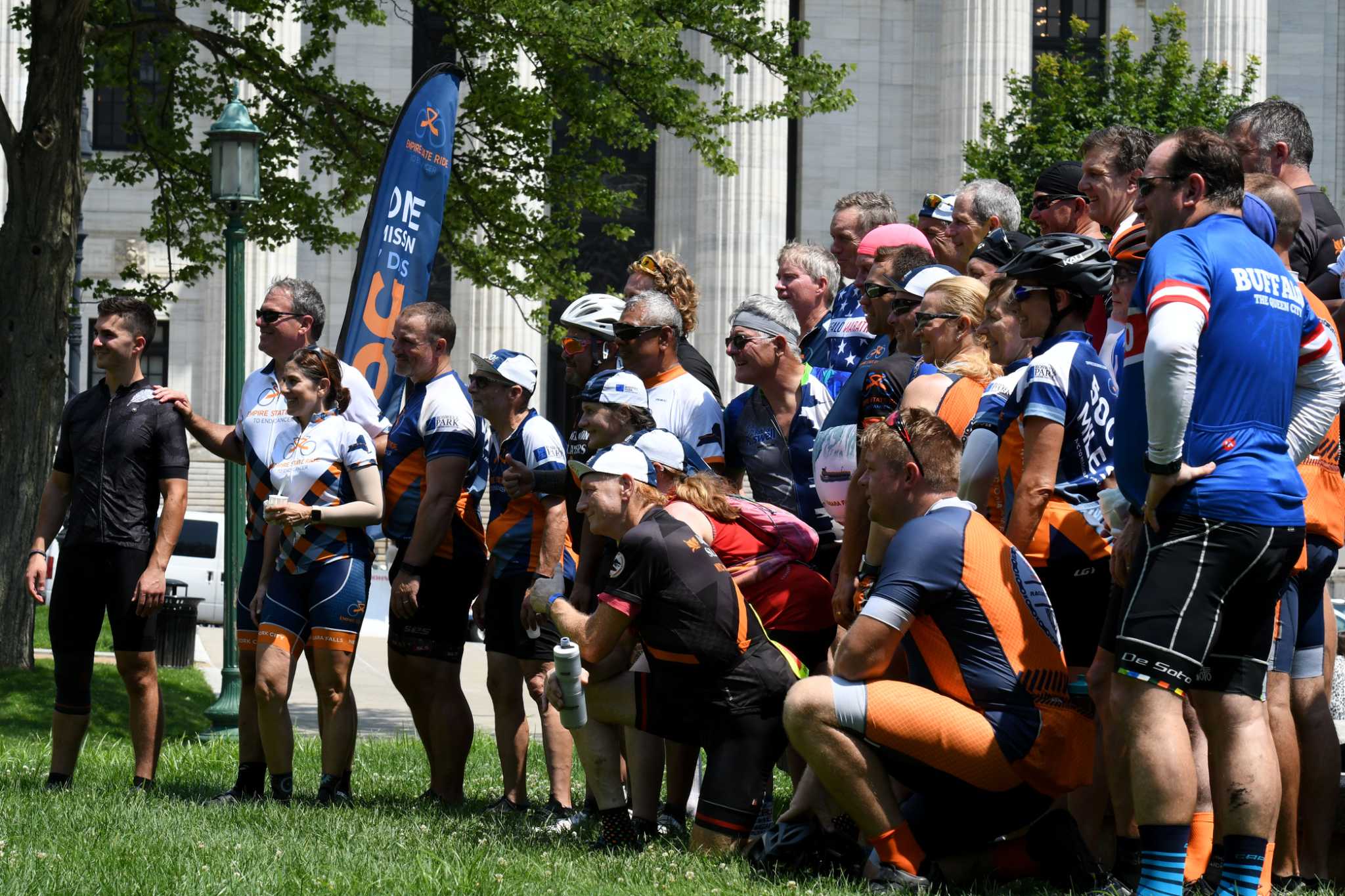 Photos: Cyclists arrive in Albany en route to Niagara Falls