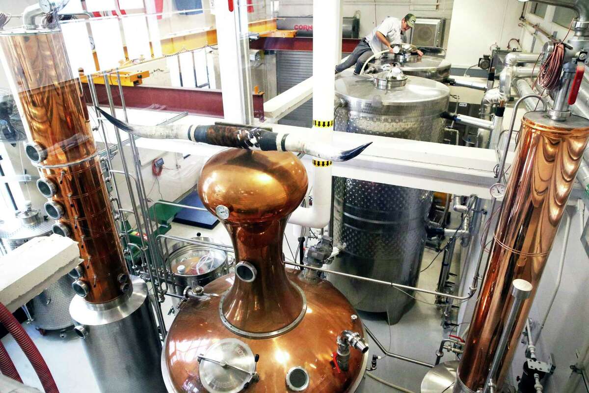 Maverick Whiskey Distillery transformed a historic downtown bank