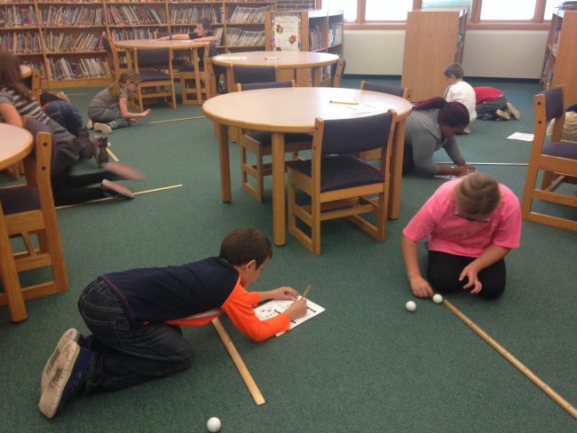 OCS students experiment with force and motion