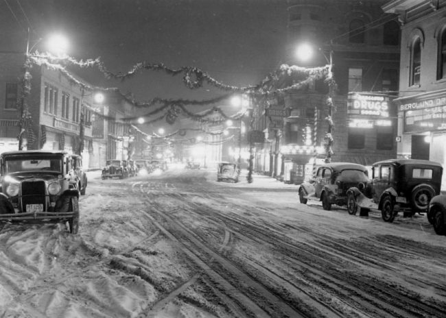A Saturday night police patrol in December 1938