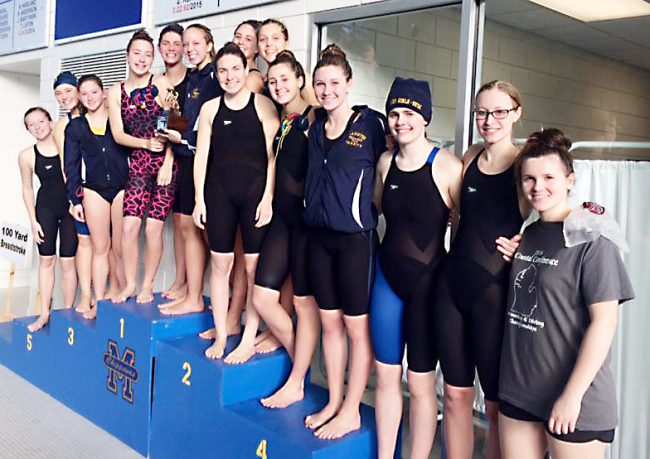 Girls swimming team runner-up at conference meet