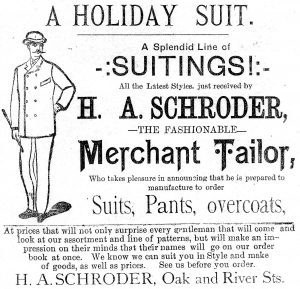 1886: Clothing ads, carnival on ice top historic celebrations