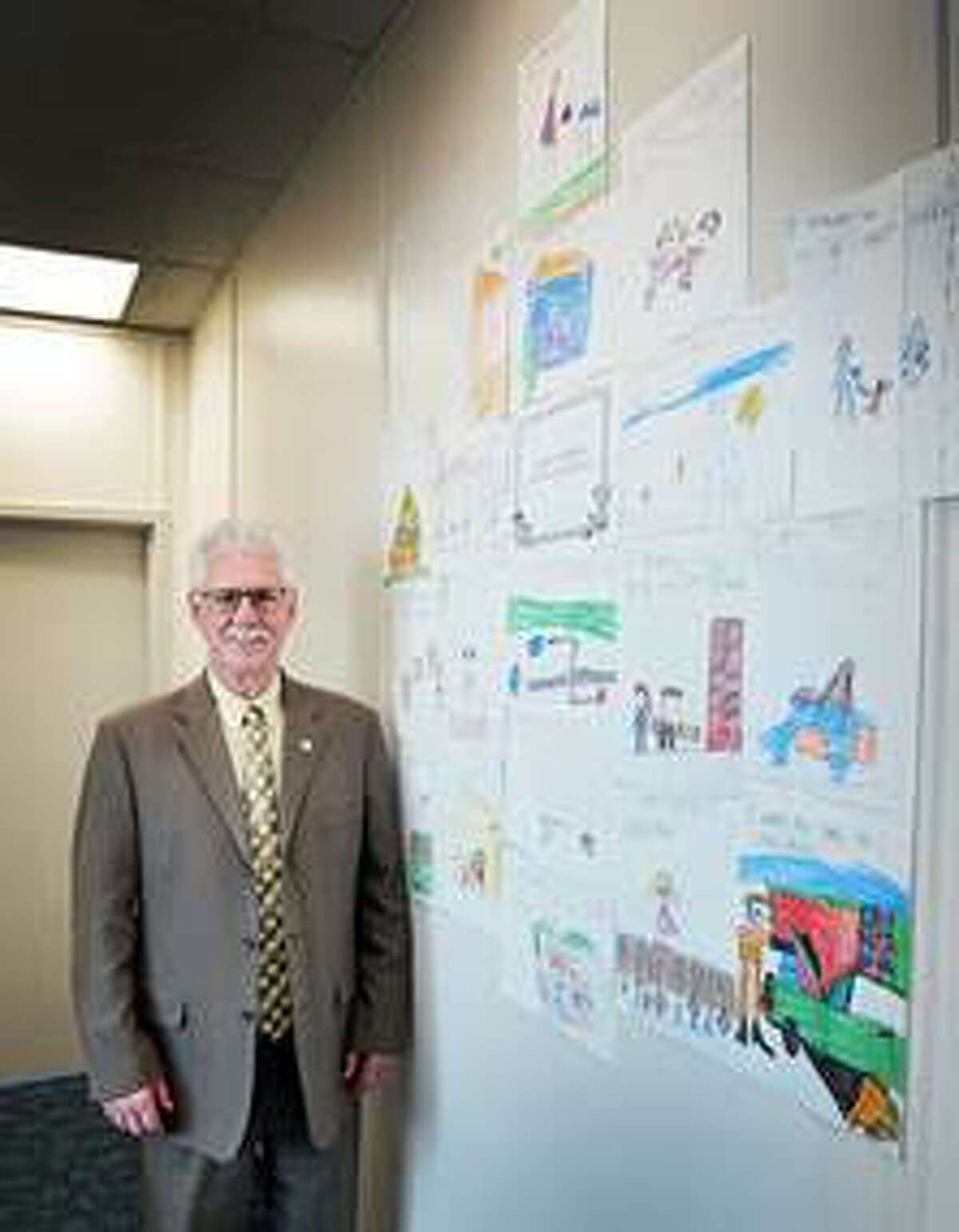 Sen. Booher features artwork of Kaleva Norman Dickson students