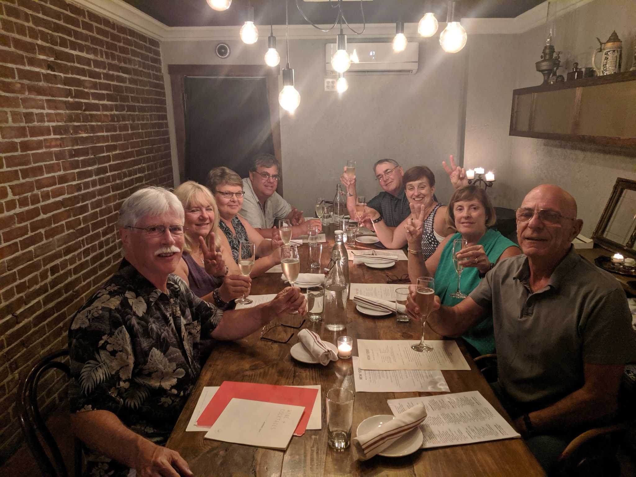 This group of couples has dined together monthly for 17 years