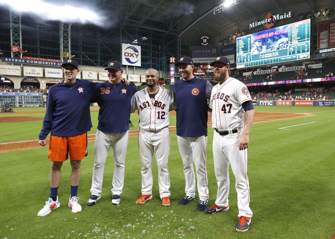 Astros pitchers toss combined no-hitter against Mariners