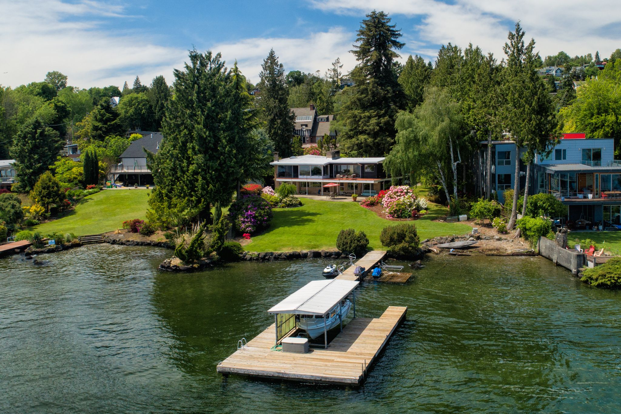 $3.6M mid-century has history and its own private dock