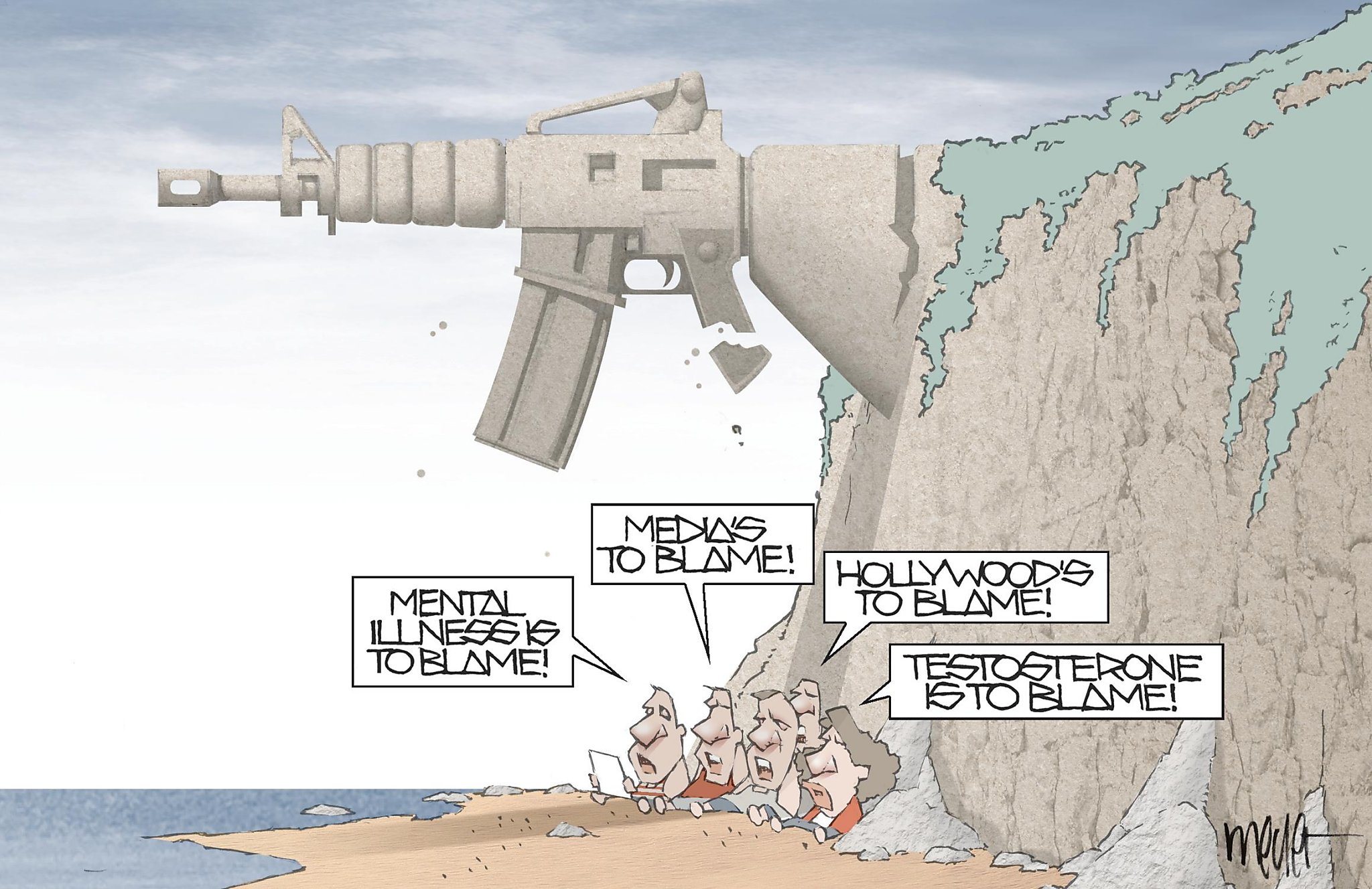 The deadly scourge of hate and guns