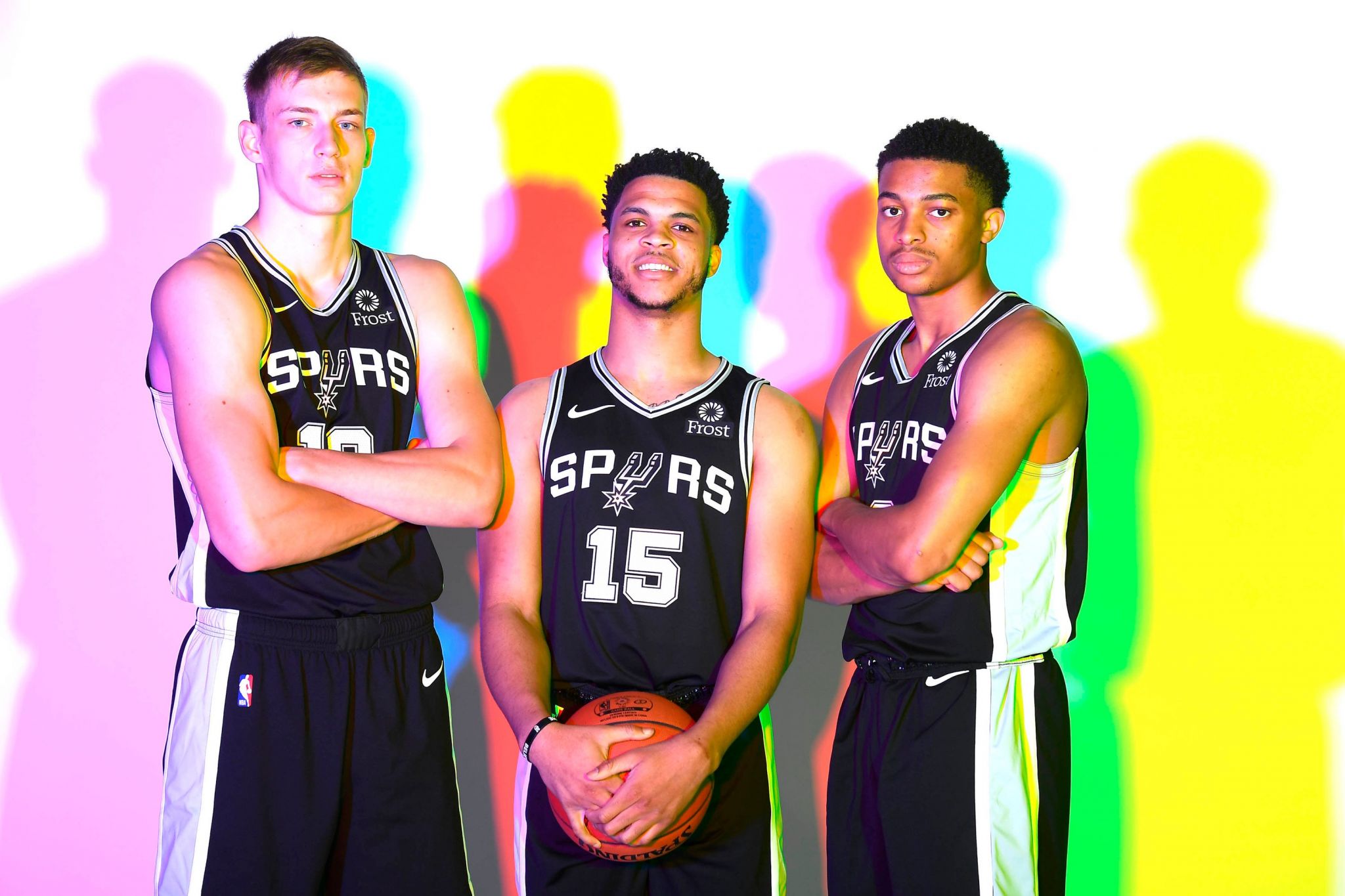 Spurs rookies show off jerseys for the first time in a ball pit photo shoot