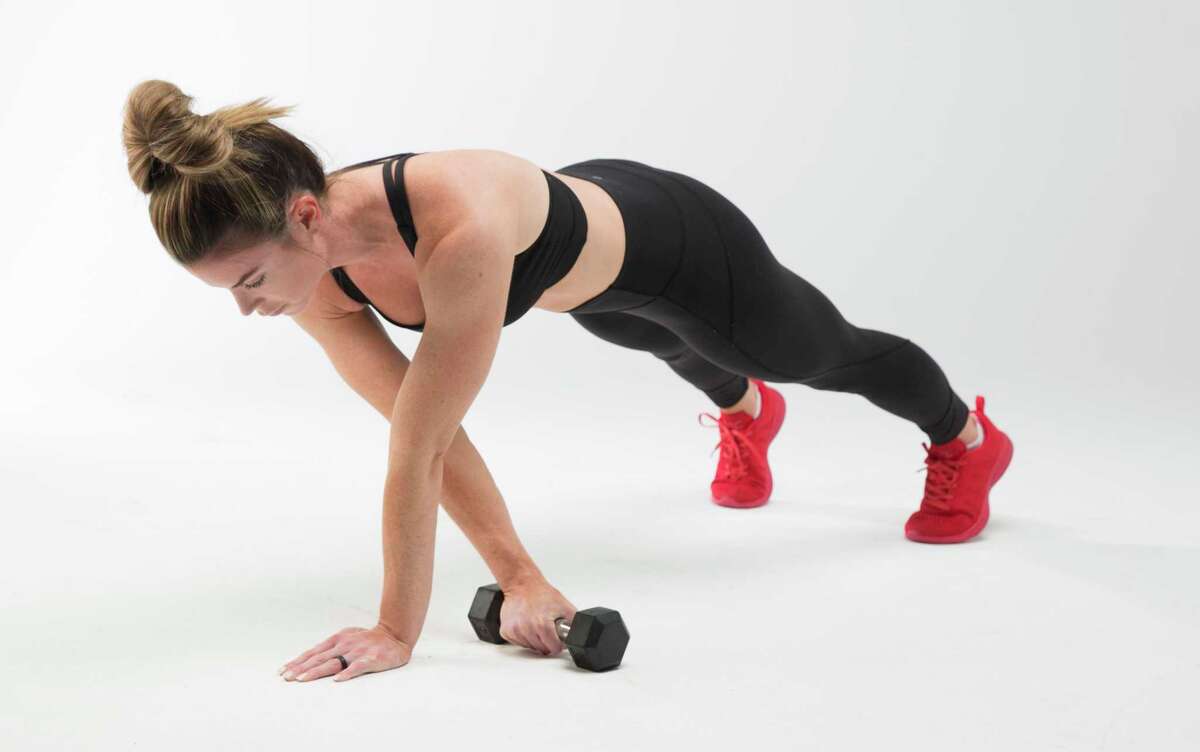 Challenge yourself with exercises to strengthen core, shoulders and legs.