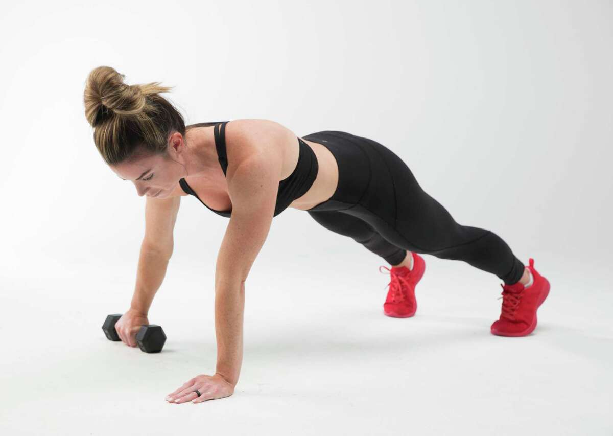 Challenge yourself with exercises to strengthen core, shoulders and legs.