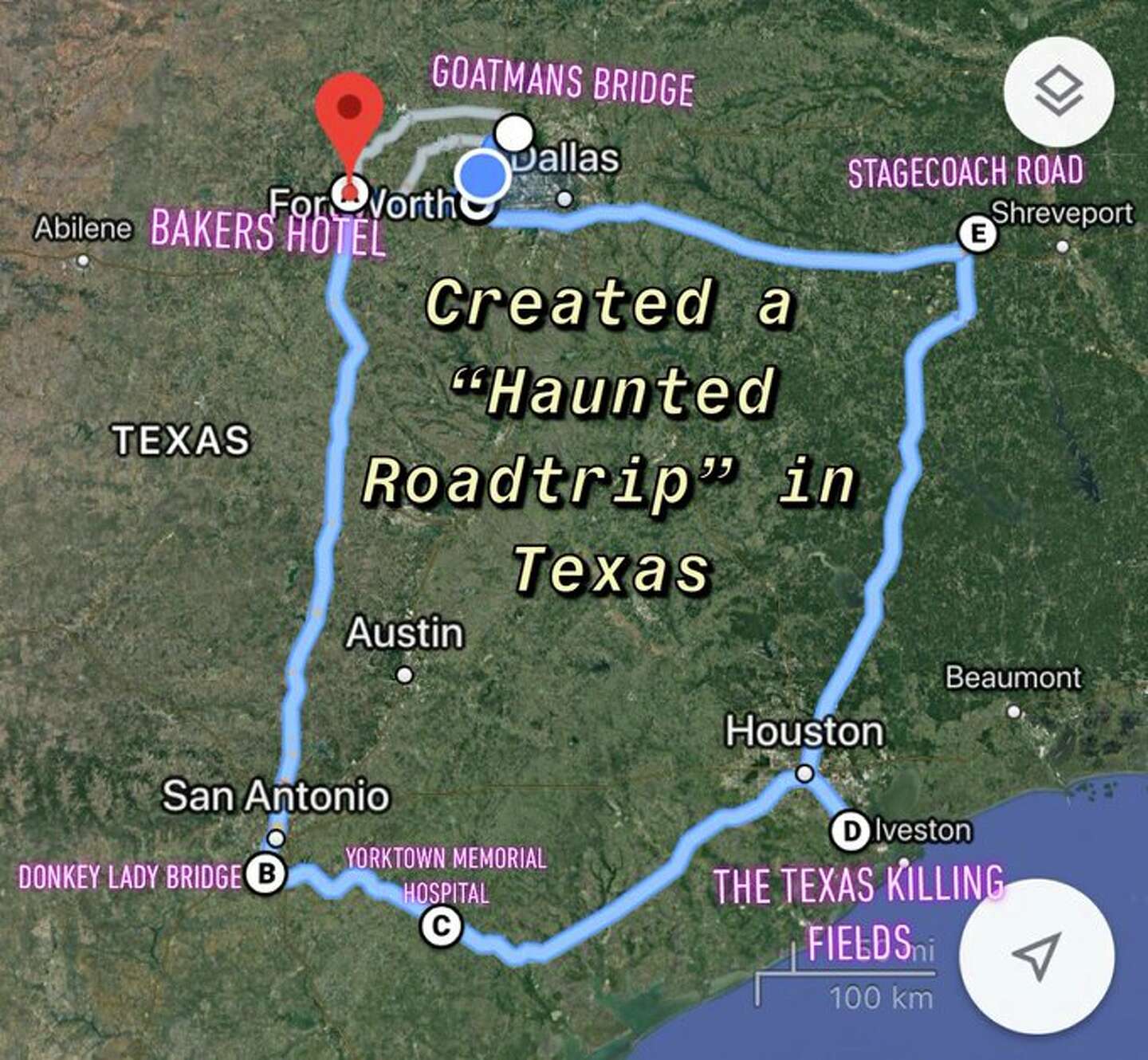 Texas man includes San Antonio's Donkey Lady Bridge in viral 'Haunted ...