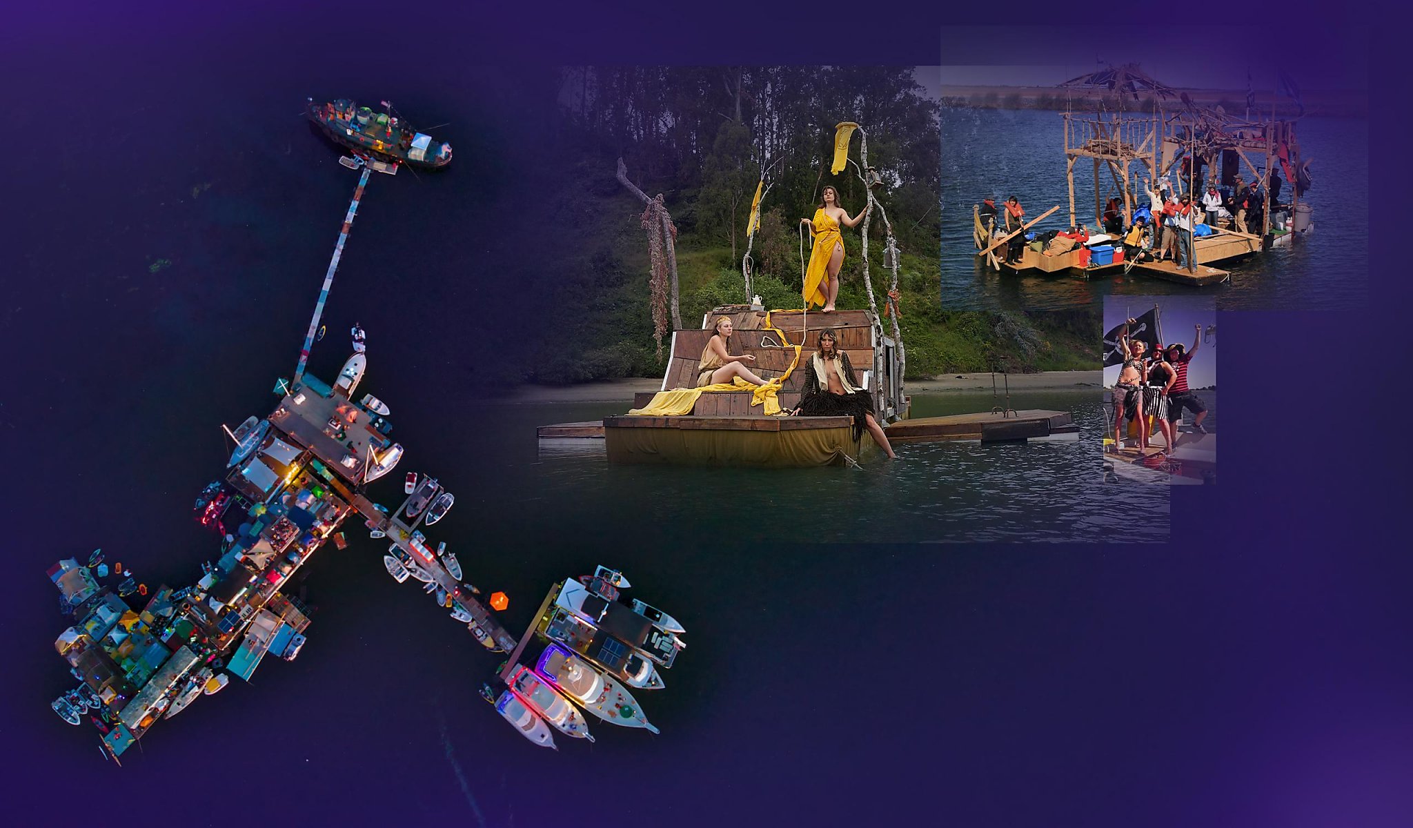 Ephemerisle festival is Burning Man on boats in the Sacramento River ...