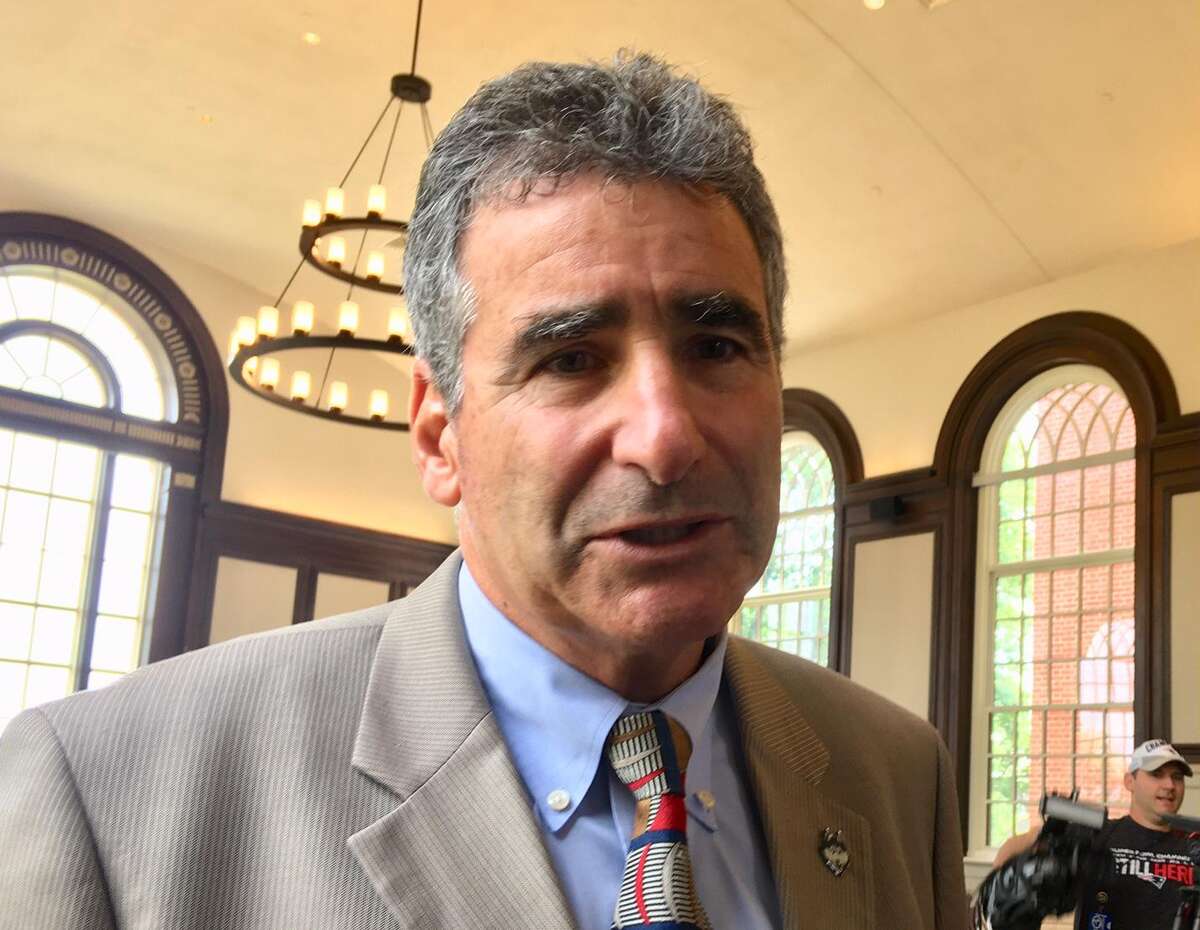 UConn’s new president gets his Husky orders