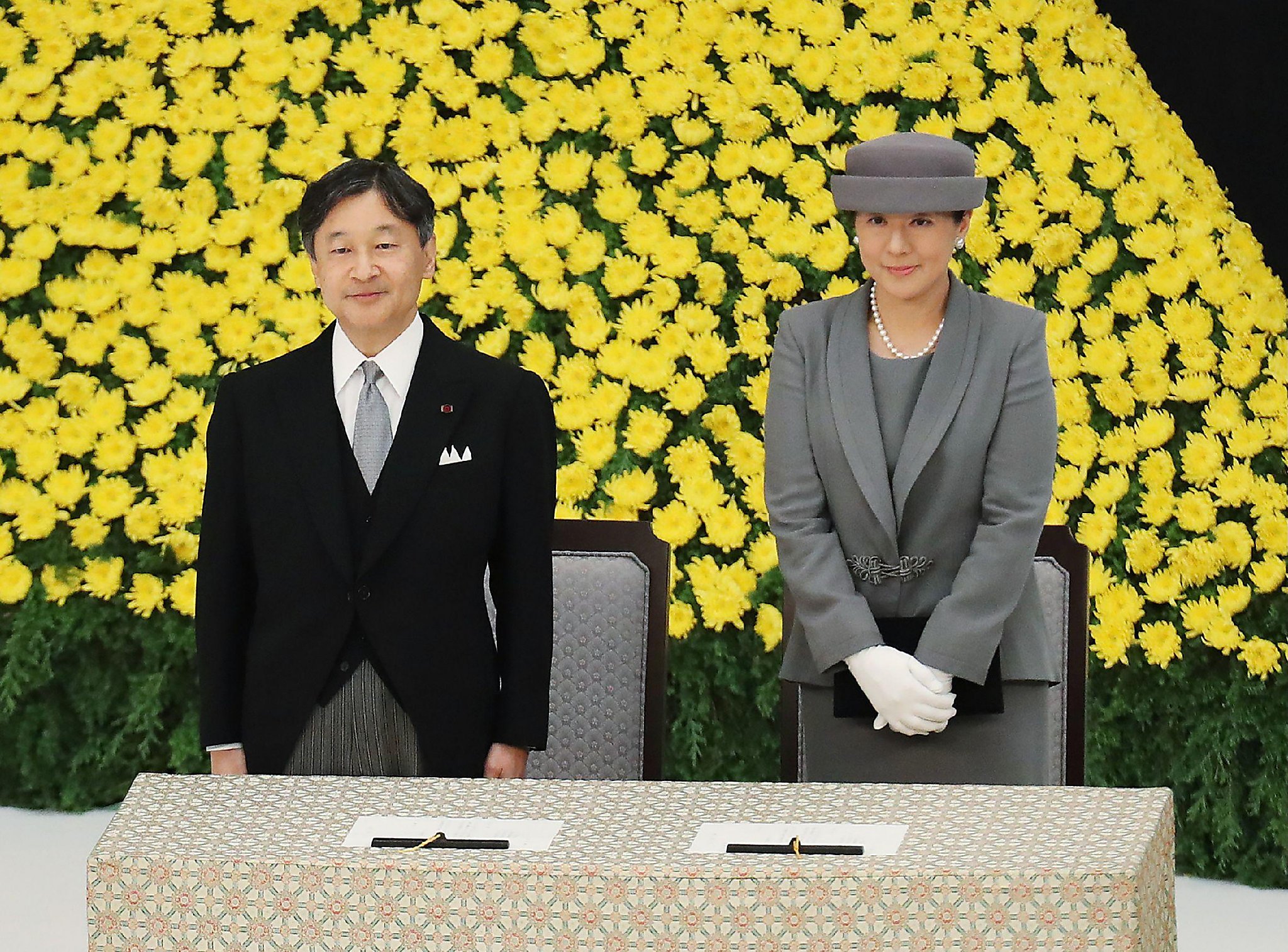 Japan’s new emperor remorseful in 1st World War II anniversary speech