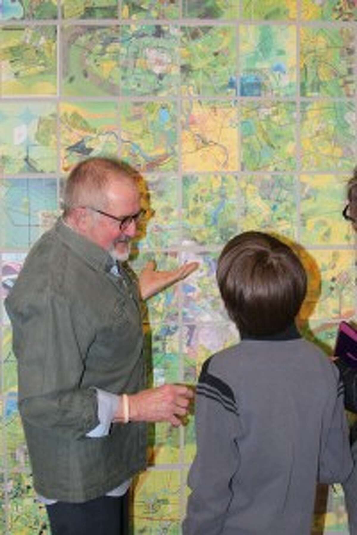 Jerry Gretzinger's map project exhibit opens at Oliver Art Center