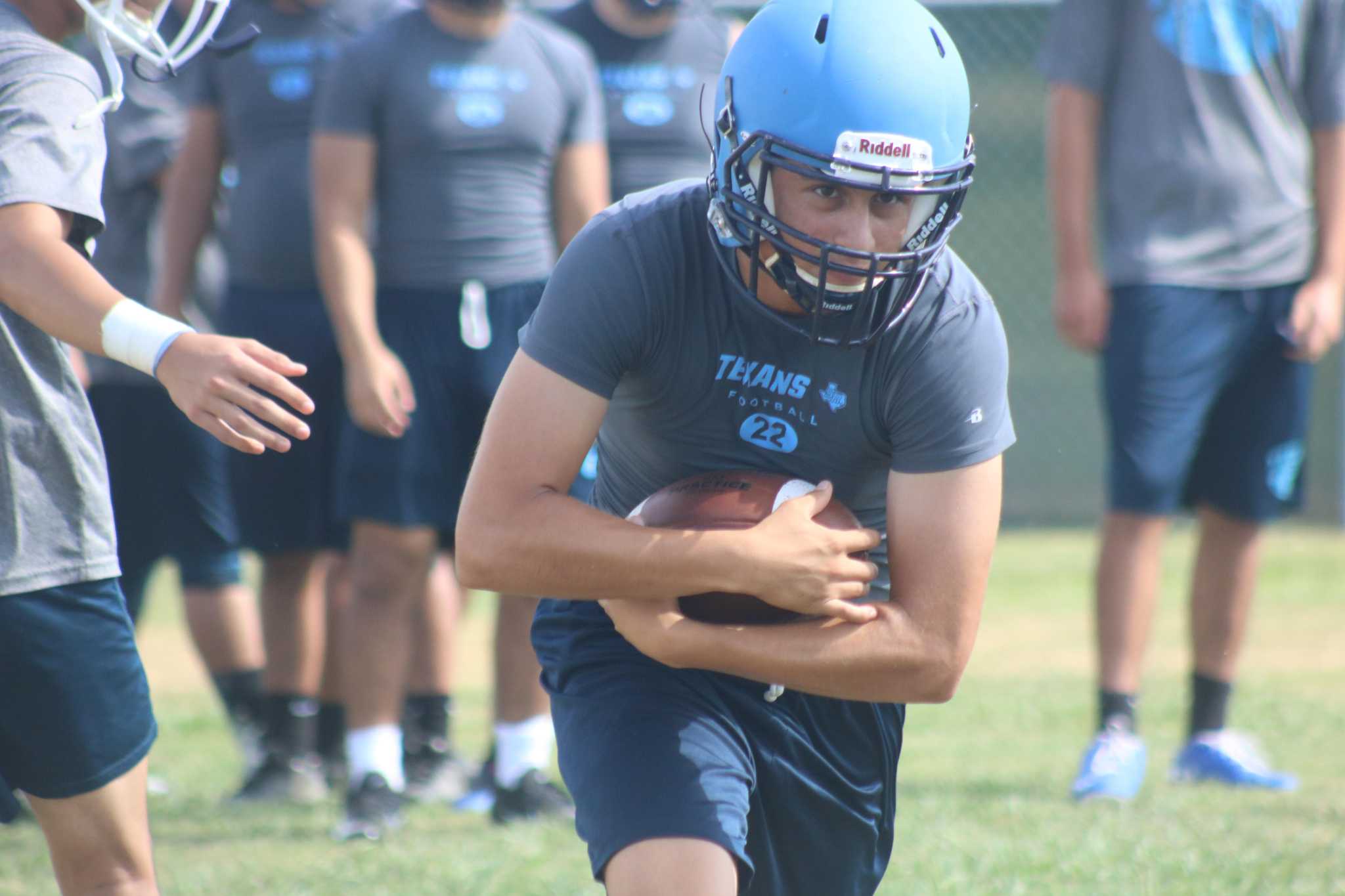 Sam Rayburn scrimmages Northbrook at Auxiliary Stadium Friday night
