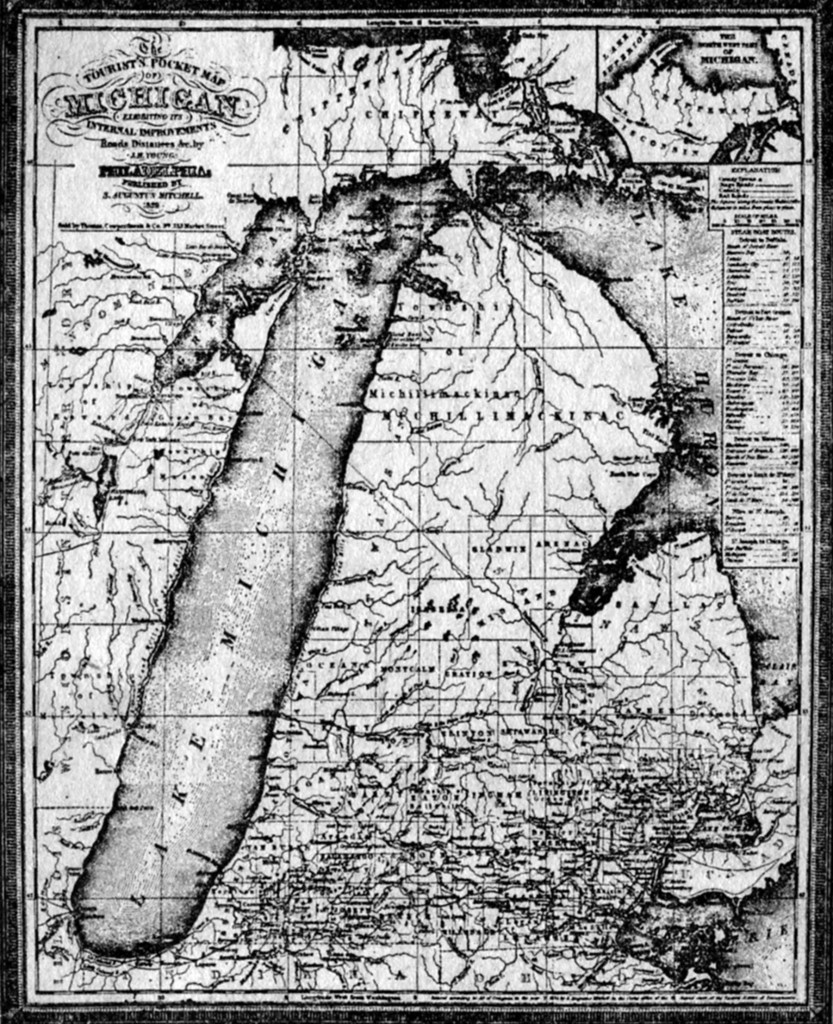 1834 map shows Michigan’s tourist attractions