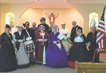 Michigan 2nd Cavalry Civil War Reenactors visit Irons