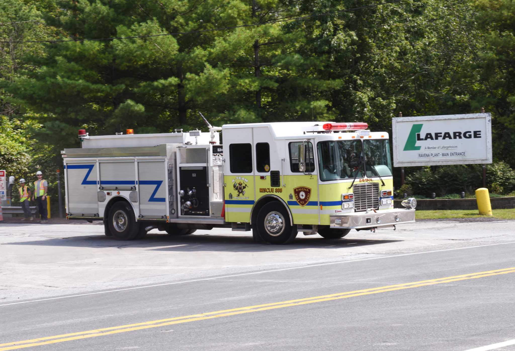 Fire contained at Ravena cement plant