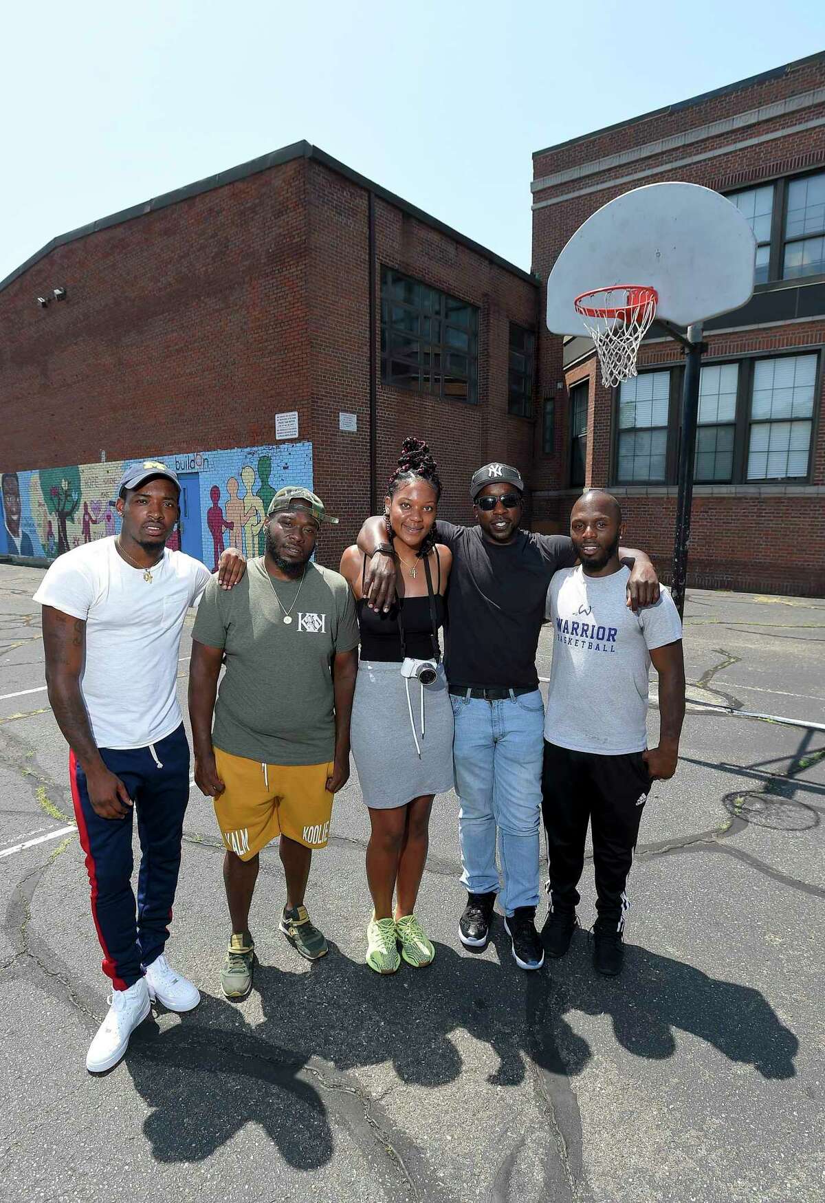 Community rallies to fix basketball courts in Stamford’s South End