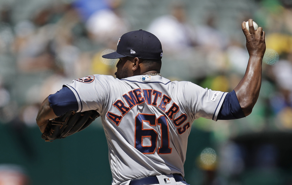 Athletics hand Astros fifth straight loss