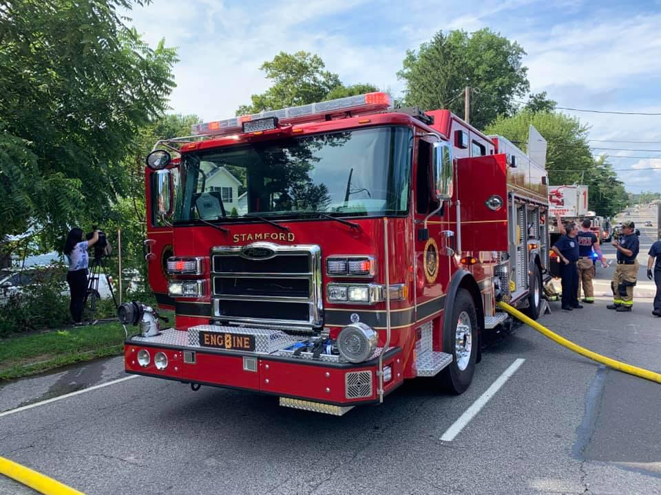 Stamford structure fire quickly contained