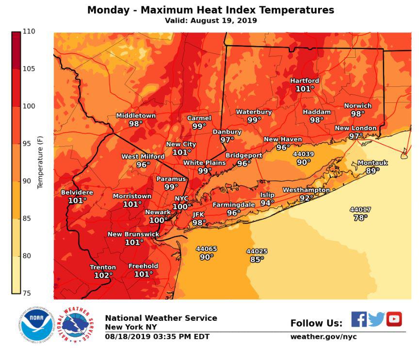 Heat, humidity will make it feel like 99 degrees