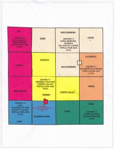 New county map redraws commission districts