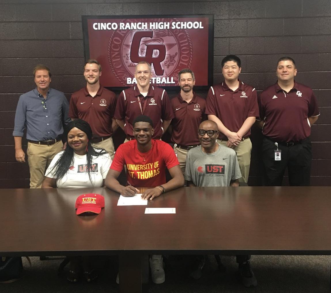 Cinco Ranch graduate Adebo signs with University of St. Thomas basketball