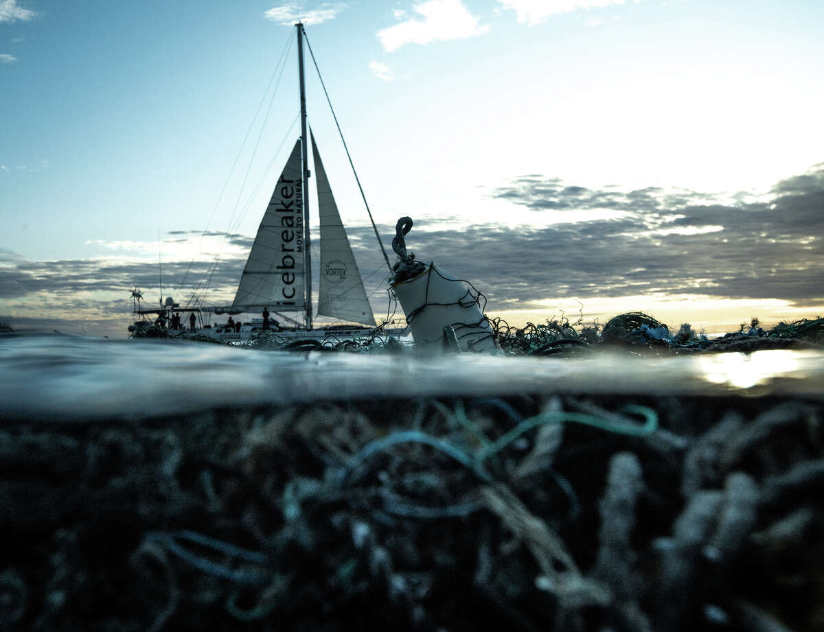 This man swam through the Great Pacific Garbage Patch. His journey ends ...