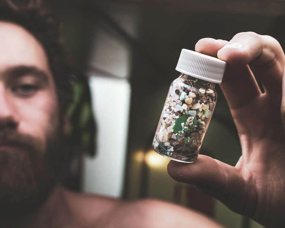 This man swam through the Great Pacific Garbage Patch. His journey ends ...