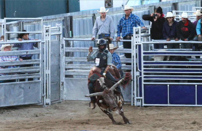 Super Kicker Rodeo bucks into Mecosta County Fair
