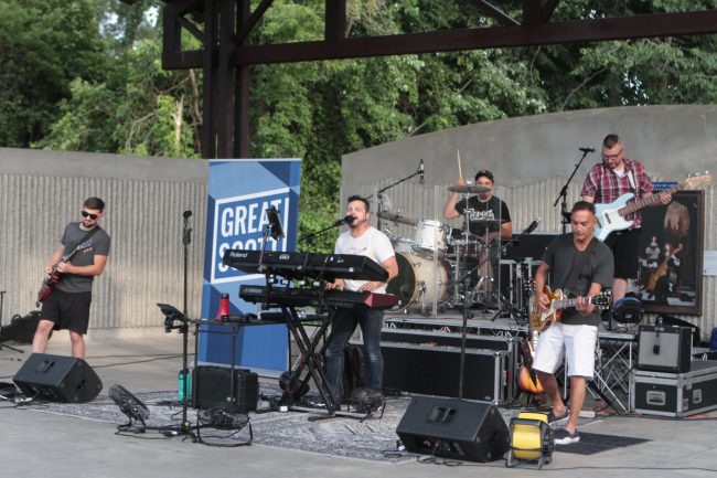 Great Scott performs during Bandshell Concert Series