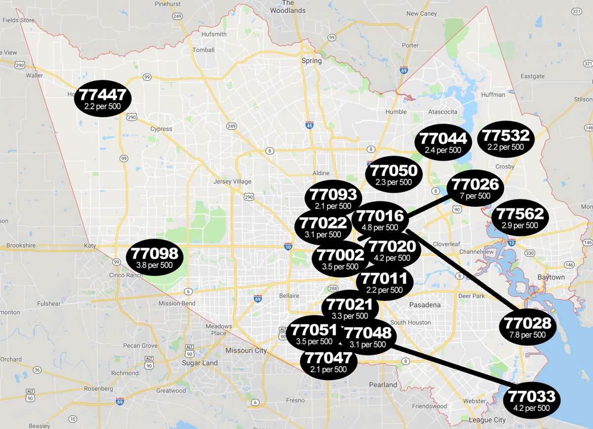 No Treat These Harris County Zip Codes Have The Highest Rate Of Sex