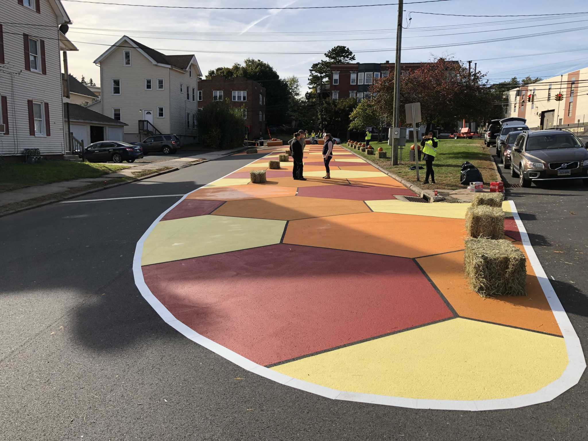 Paint and polka dots to make 2 New Haven intersections safer