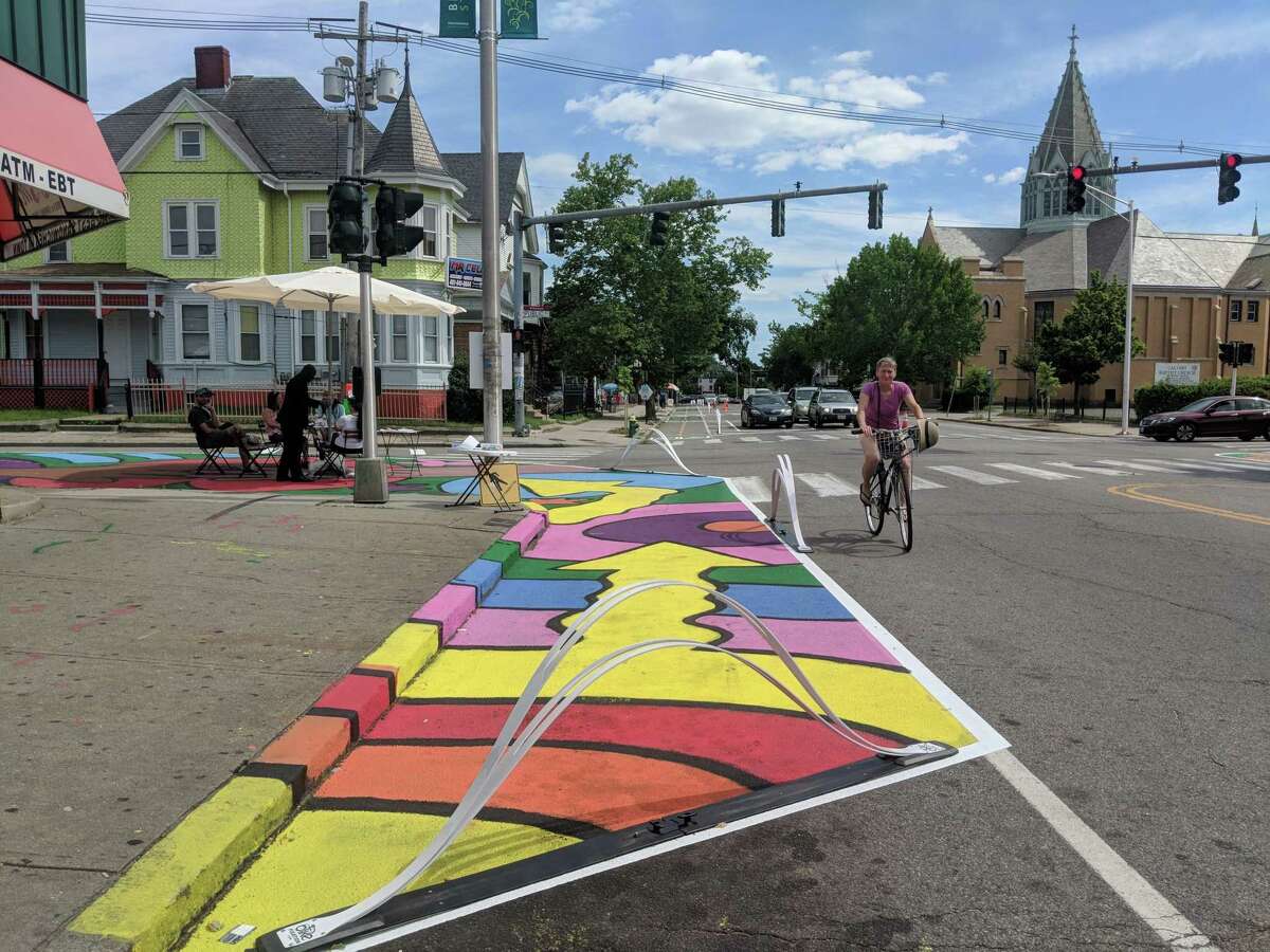 Paint and polka dots to make 2 New Haven intersections safer