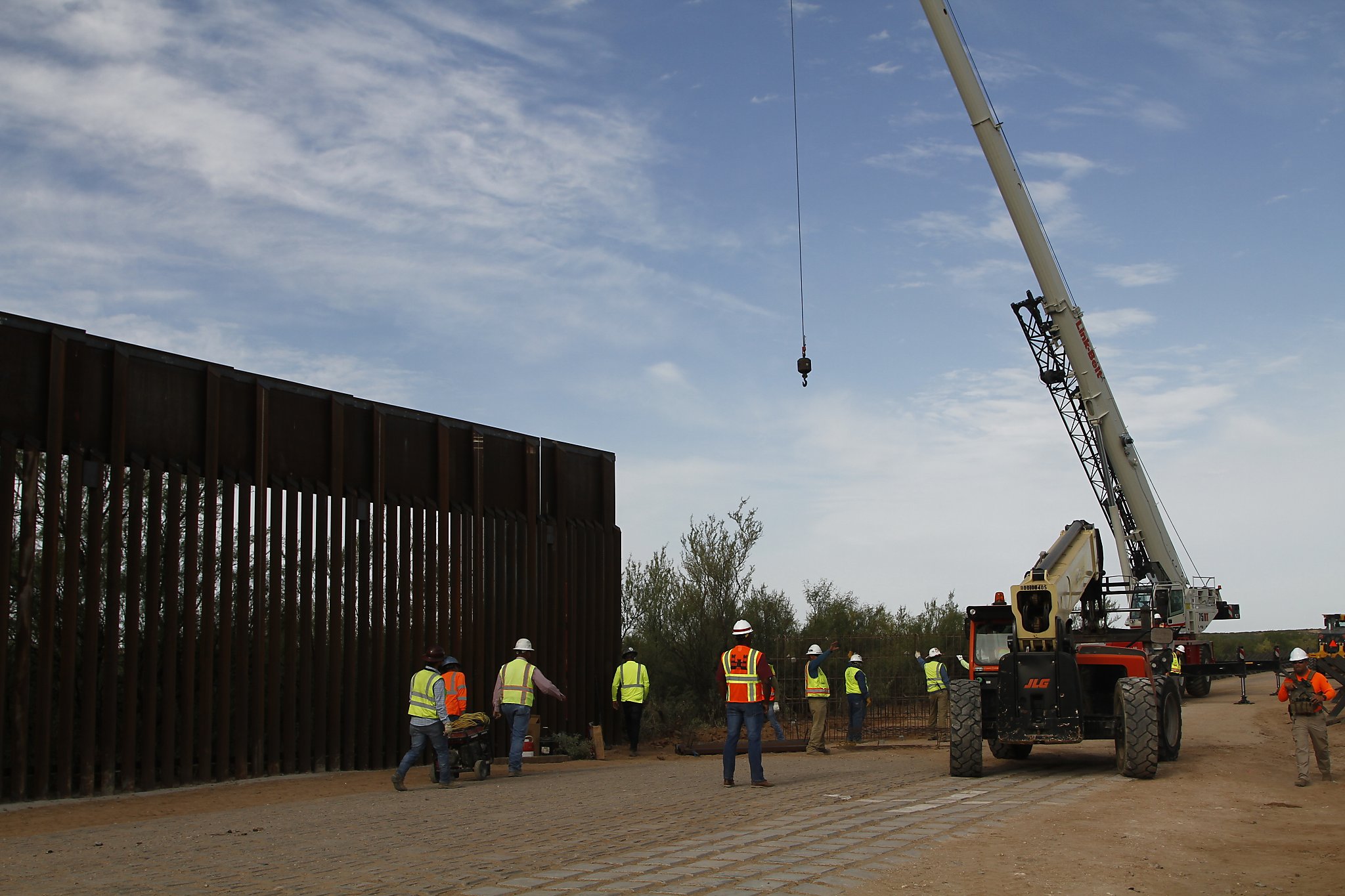 Work begins on border fencing ordered by Trump