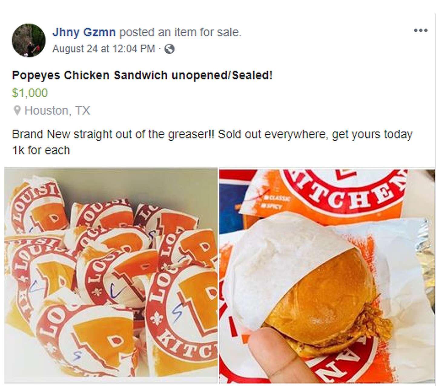 Houston Popeyes sign trolls Chick-fil-A. Plus, why Houston is ground ...