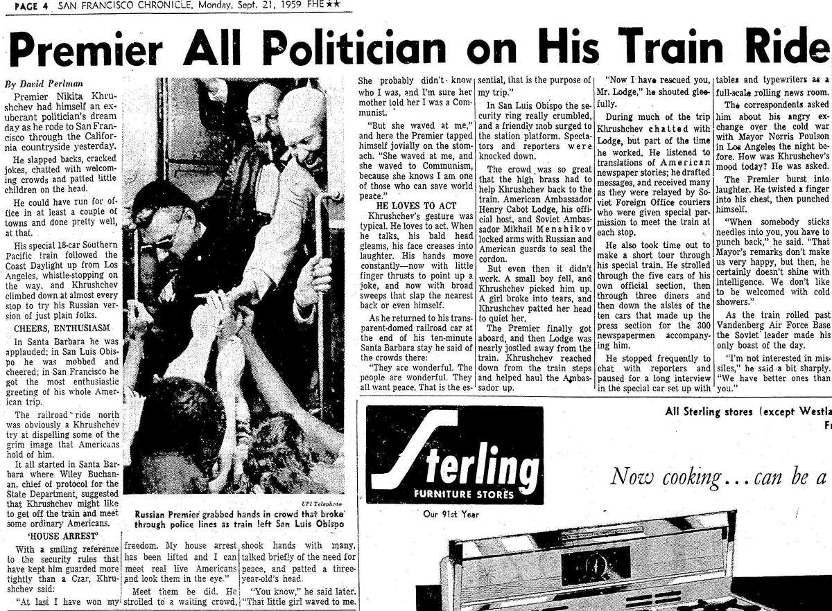 SF visit puts Soviet leader in a good mood before high-level US summit